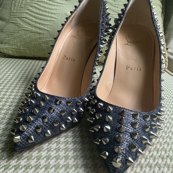 Christian Louboutin | Shoes | Christian Louboutin Navydenim Pigalle 0 ...